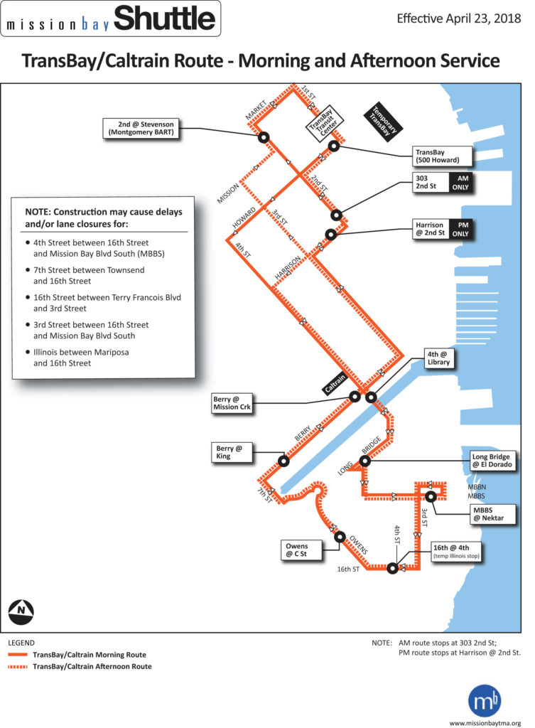 2018 04 route maps.ai | Mission Bay TMA