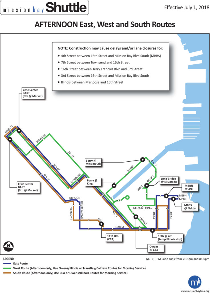 2018 07 01 route maps.ai | Mission Bay TMA
