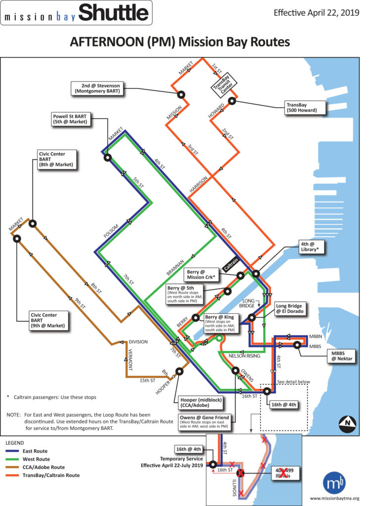 2019 04 22 route maps.ai | Mission Bay TMA